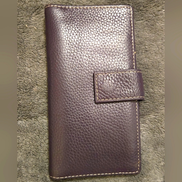 Accessories | Italian Leather Wallet Purple Exterior | Poshmark